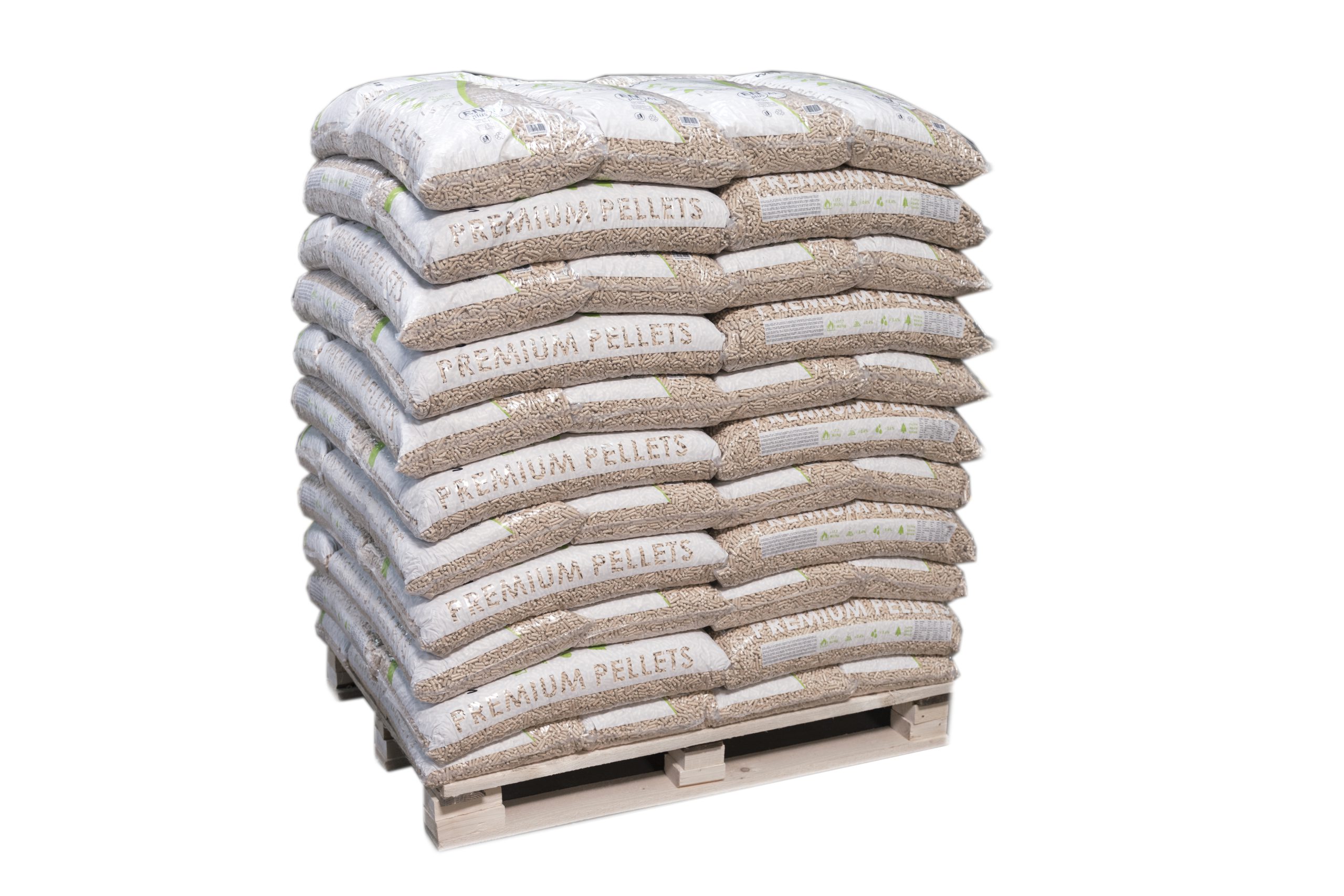 Mywood houtpellets EN A1 - 100% naaldhout - witte hout pellets