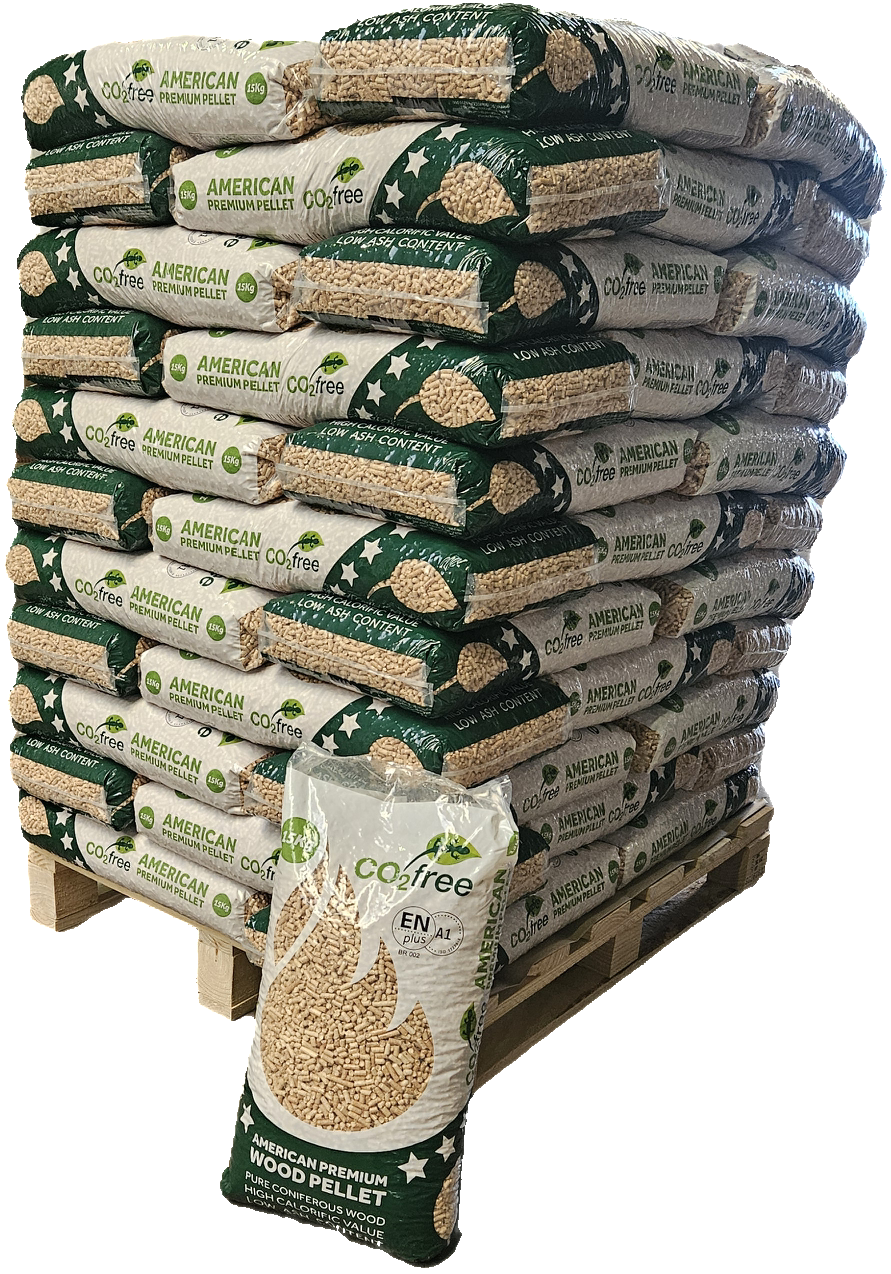 American hout pellets – EN A1 – a 66 zakken – 990kg